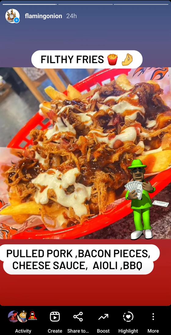 The Flaming Onion Remuera | Order Best Burgers Online | Burger Takeaway ...