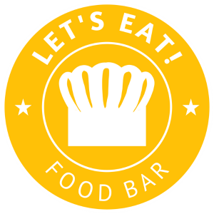 Lets Eat Logo Amazon.com: Black Let's Eat Vinyl Decal Kitchen